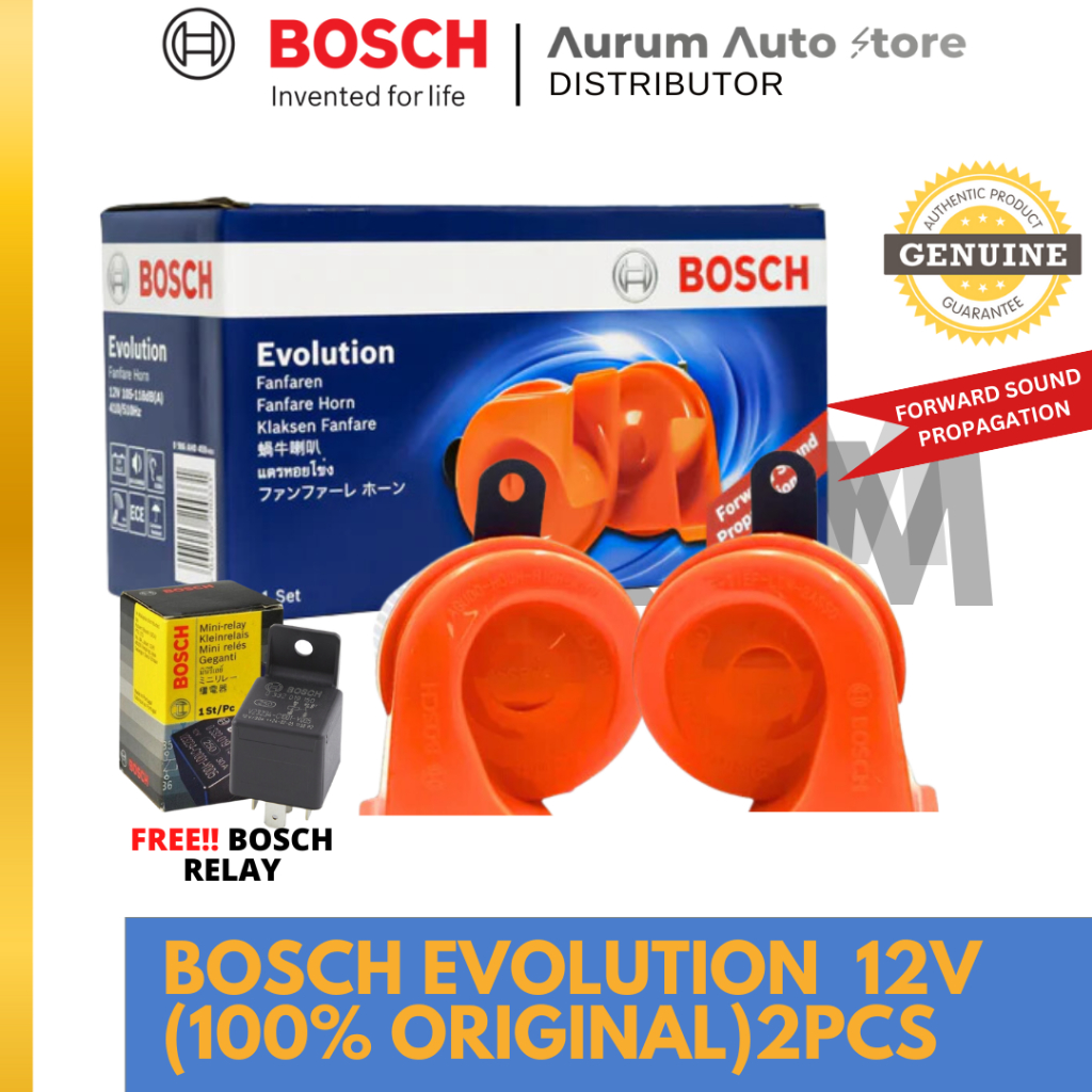 Bosch evolution with relay 12V 2pcs | Shopee Philippines