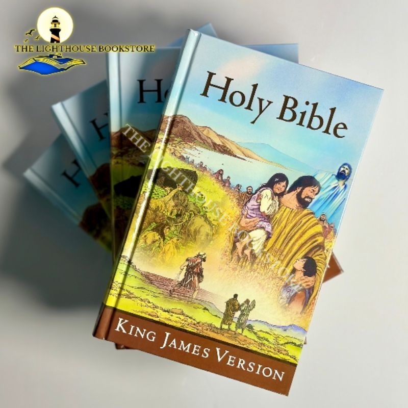 HARD BOUND KJV BIBLE FOR KIDS WITH COLORED PICTURES / HOLY BIBLE KING ...