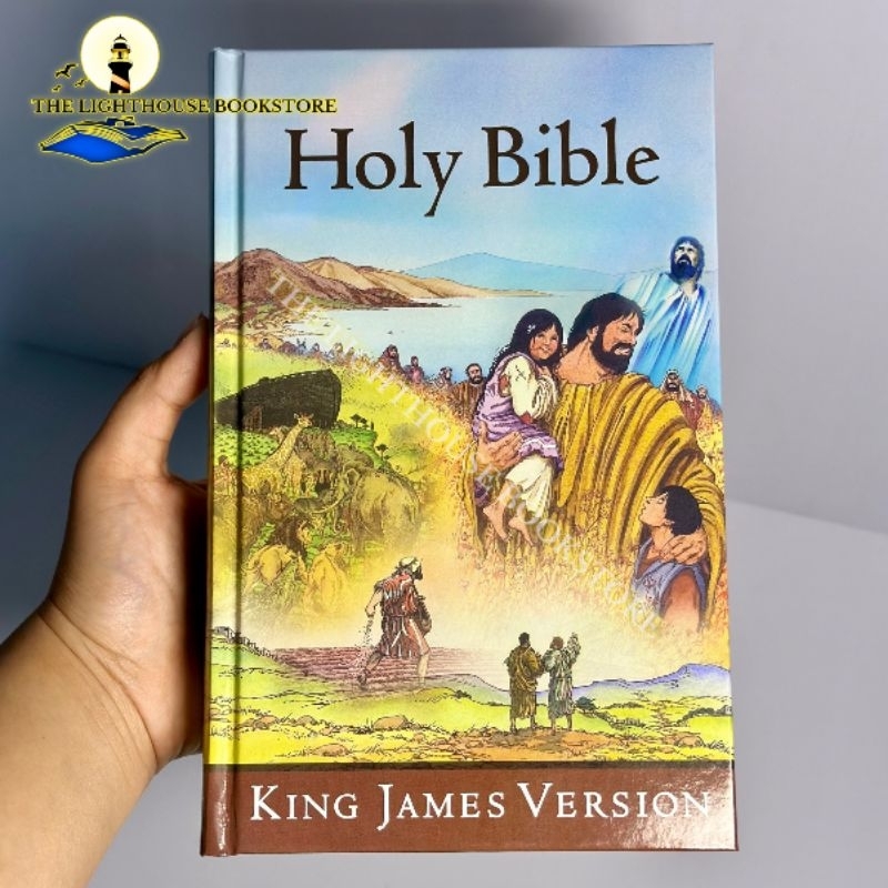 HARD BOUND KJV BIBLE FOR KIDS WITH COLORED PICTURES / HOLY BIBLE KING ...