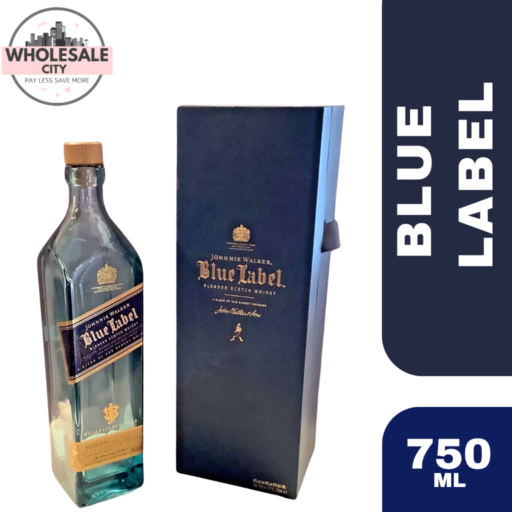 Johnnie Walker Blue Label 750 ML ( EMPTY BOTTLE WITH BOX) | Shopee ...