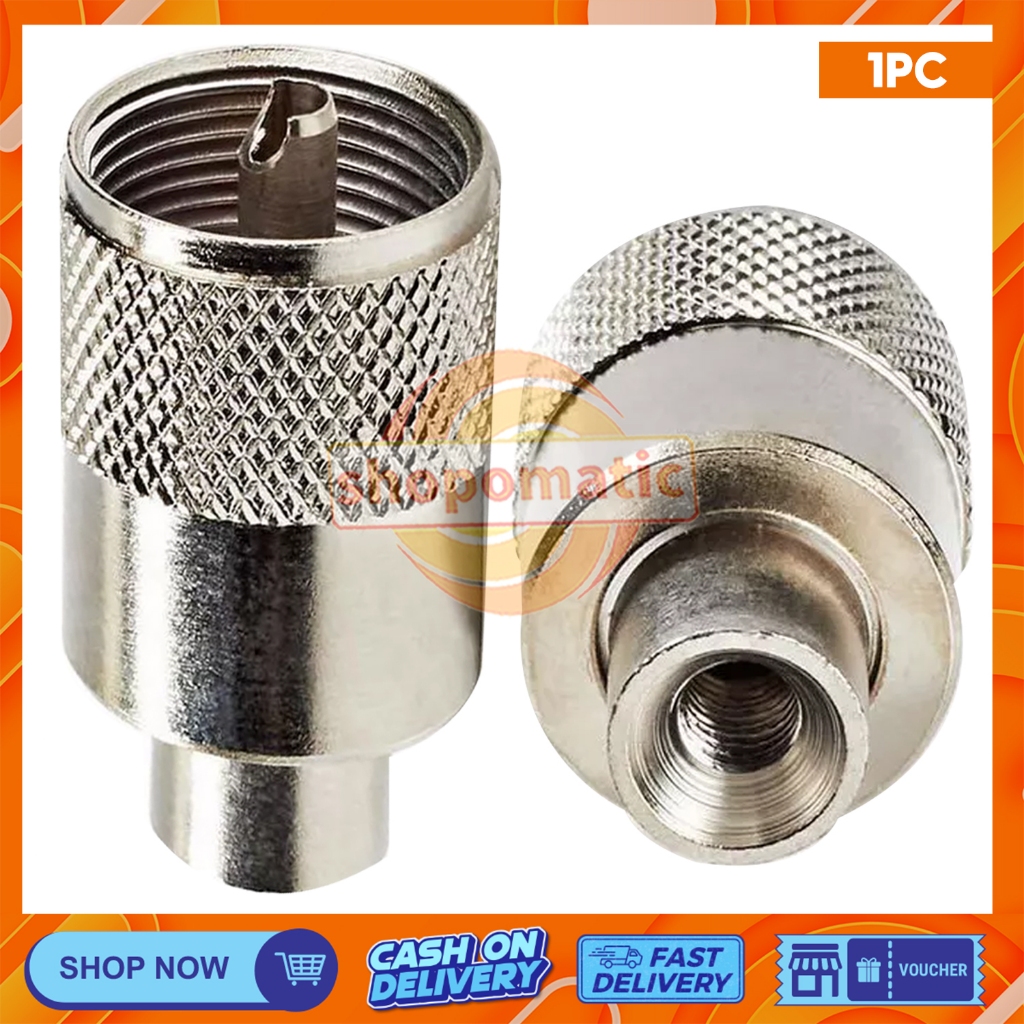 SHOPOMATIC UHF PL259 Male Twist-on Connectors RG58 RG58 RF Coaxial ...