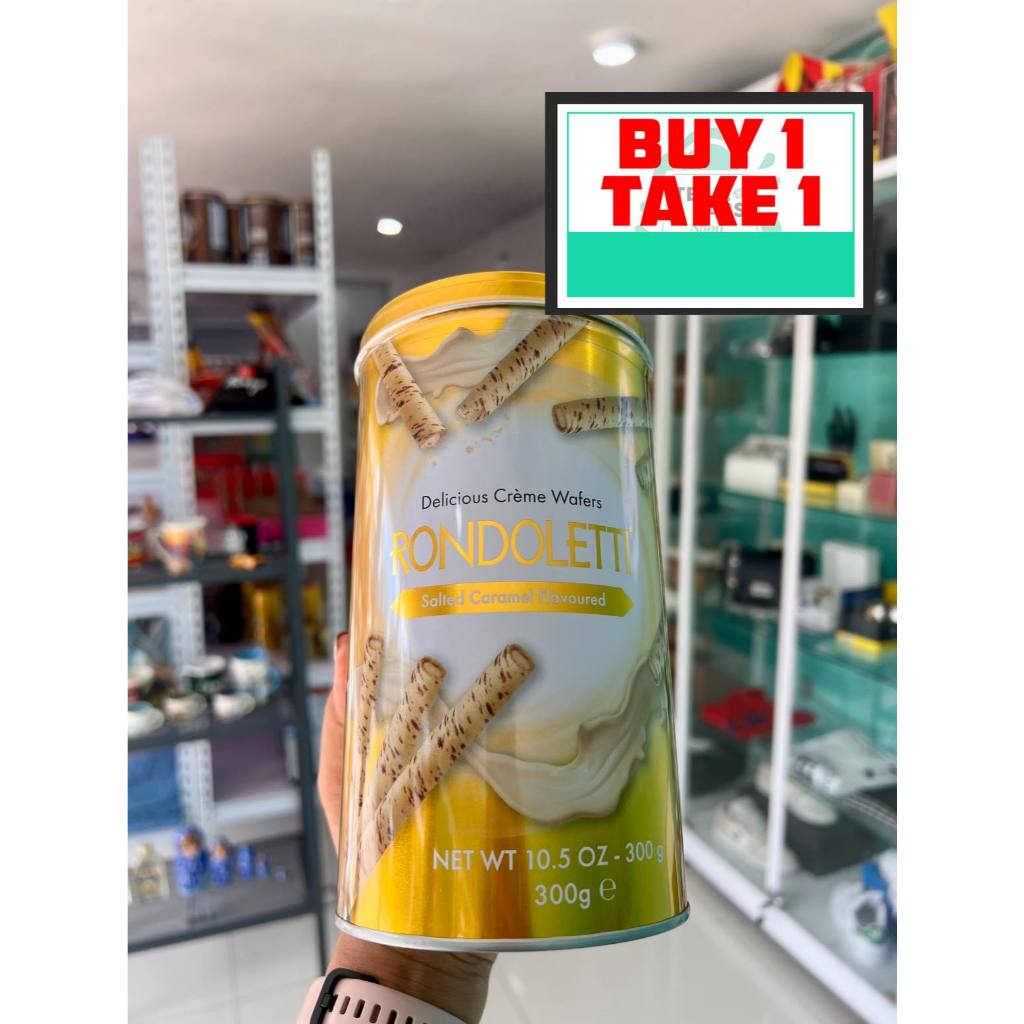[BUY 1 TAKE 1] Rondoletti Creme Wafer Sticks in Can | Shopee Philippines