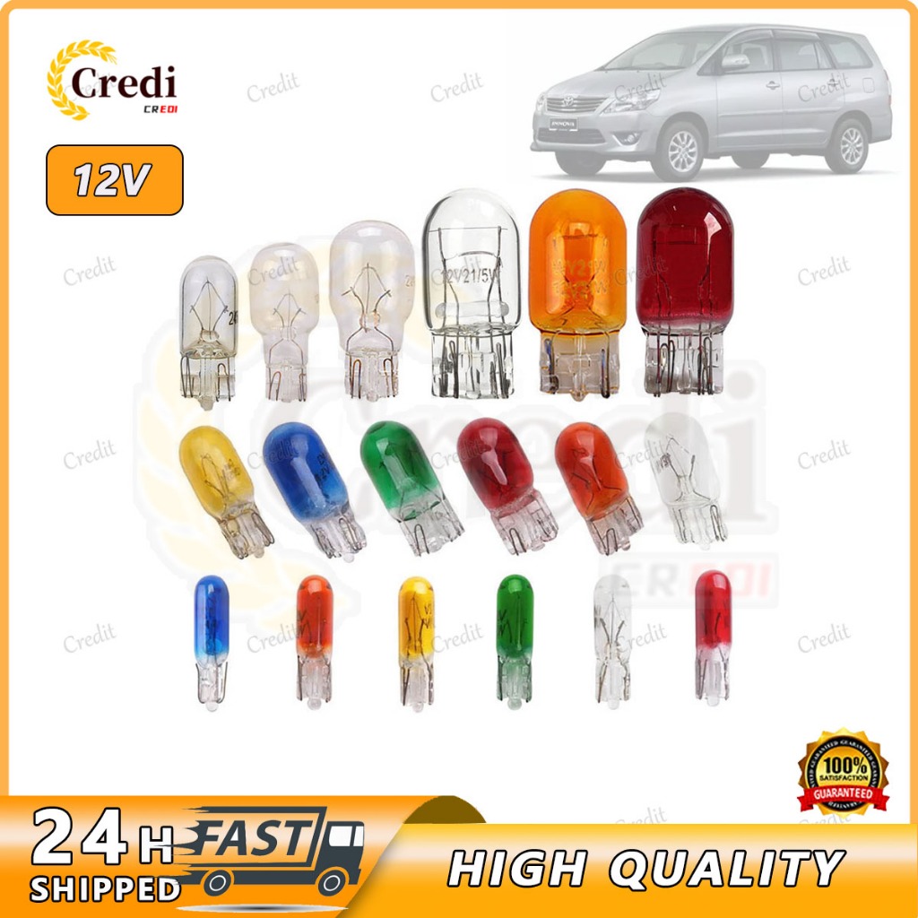 2Pcs 12V Halogen Bulb T5 T10 T13 T15 T20 For Car Motorcycle Turn Signal ...