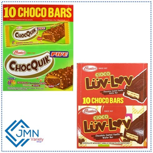 JM FG-0340 | 1 BOX | Columbia Cioco Luv-Lov Choco Bars | Columbia ...