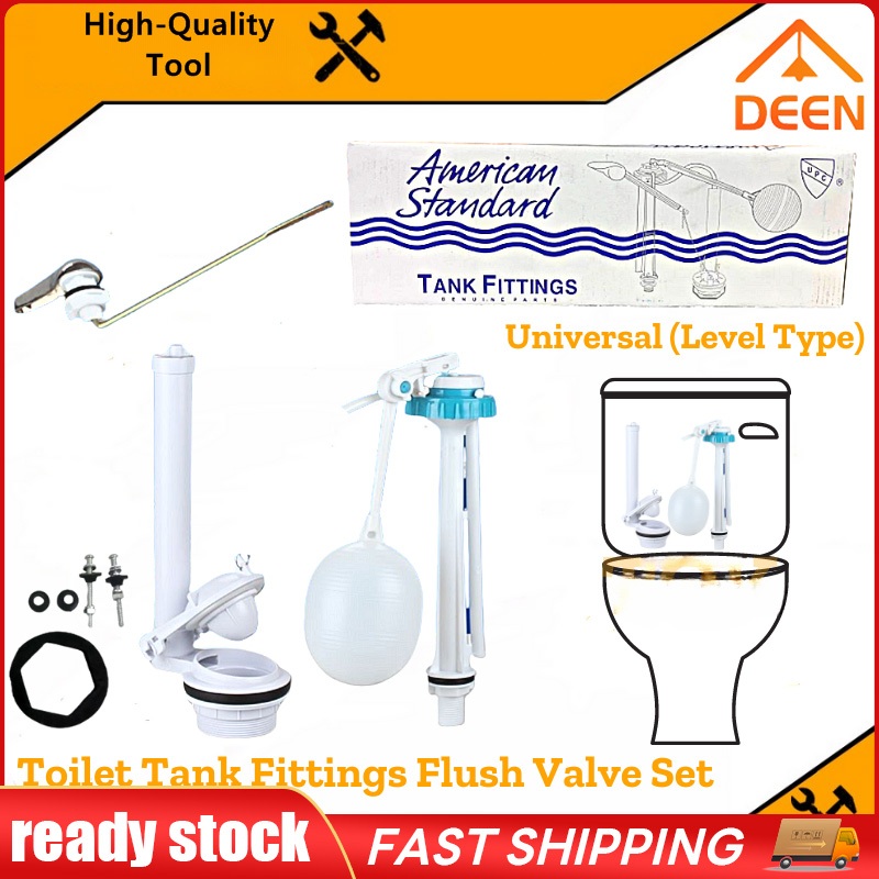 1 Set Toilet Flush Valve Tank Fittings Inlet Valve Float Ball Valve ...