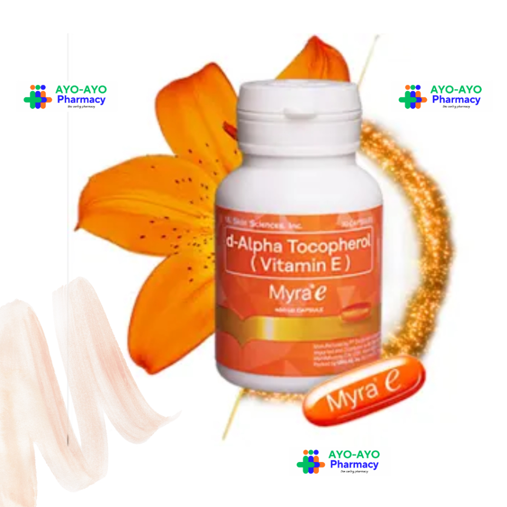 Myra-E 400 IU Capsule d-Alpha Tocopherol (Vitamin E) | Shopee Philippines