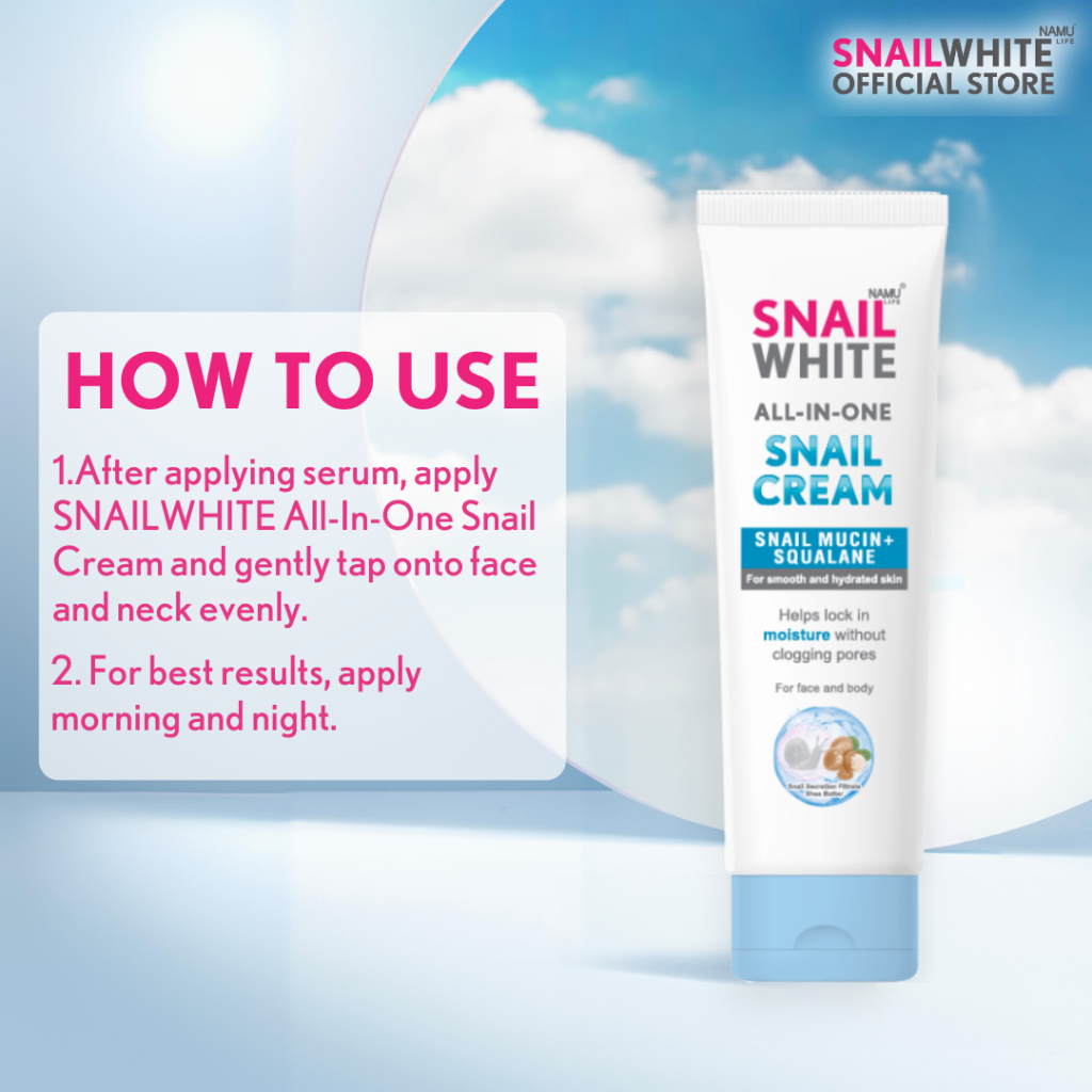 SNAILWHITE All-In-One Snail Cream 100mL, Bundle of 2 | Shopee Philippines