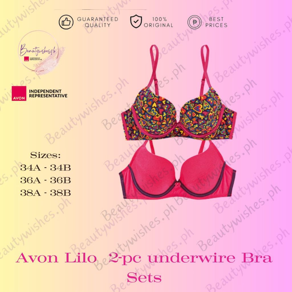 Avon non-wire 2-pc Bra set / Thea Lucy CHLOE Lilo Cove Leila ,Rica , blossom serene SEFI MICAELA ...