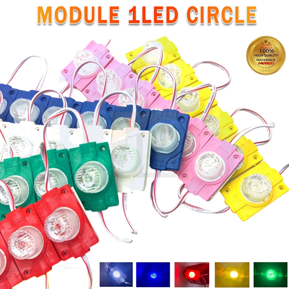 1 LED MODULE CIRCLE Car Motorcycle 1 LED Round Light Module 12VDC ...