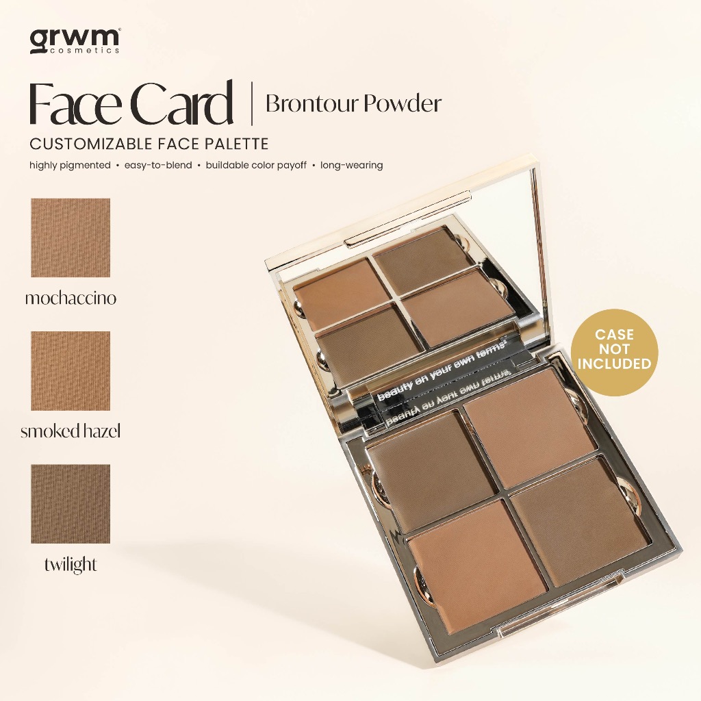 GRWM Cosmetics Face Card Brontour Powder [CASE NOT INCLUDED] | Shopee ...