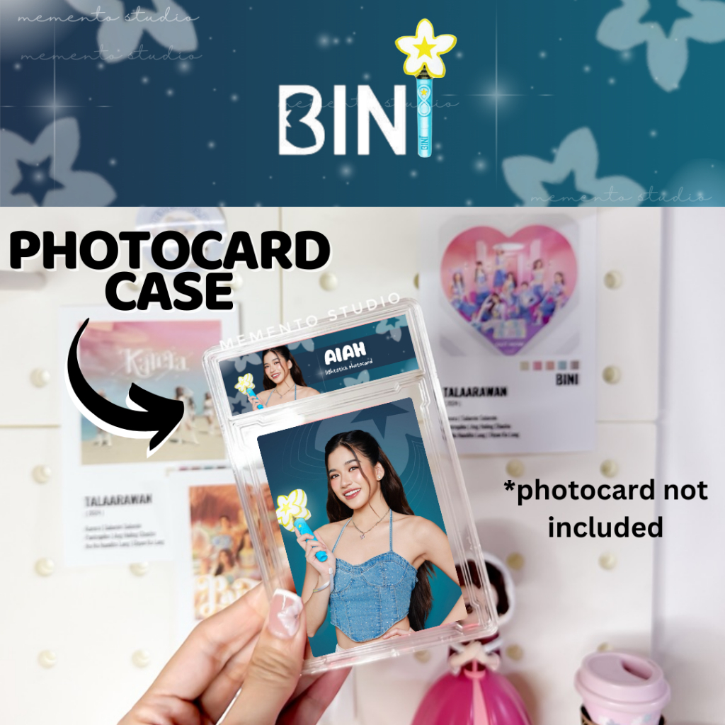 BINI Lightsick Photocard Case Frame Acrylic Holder Slab Bloom Mikha ...