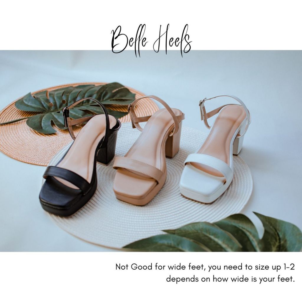 Belle 3" Platform Heel Sandals Miu Soles PH Plus Size (Size 8-13 ...