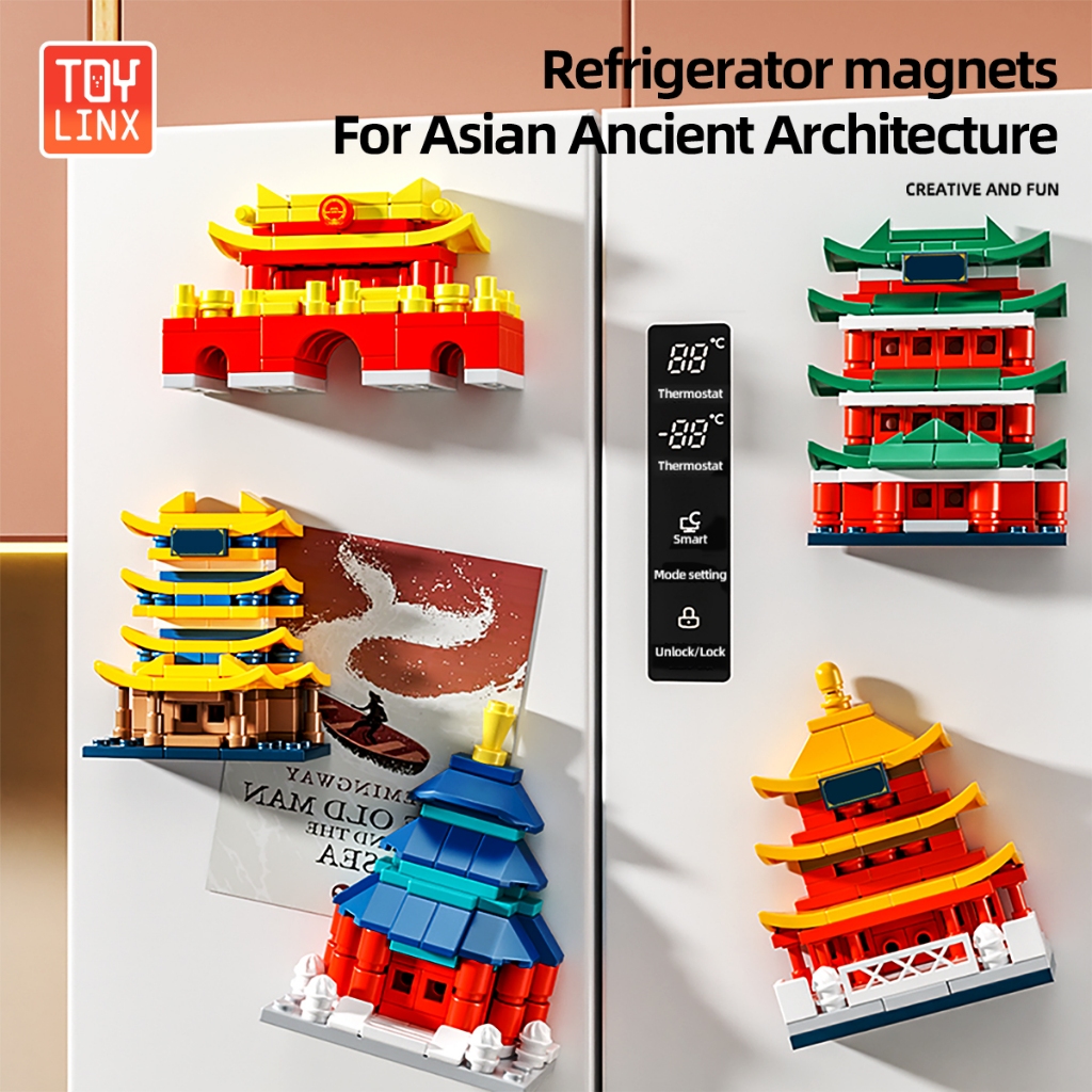 Famous China Architectural Tower Yellow Crane Building Block Sticker ...