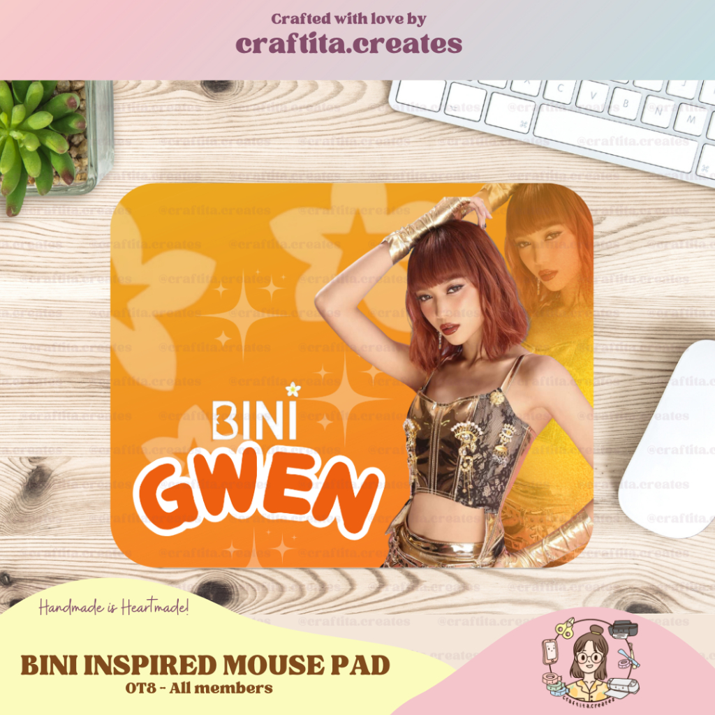 CUSTOMIZED MOUSEPAD - BINI Members | Shopee Philippines