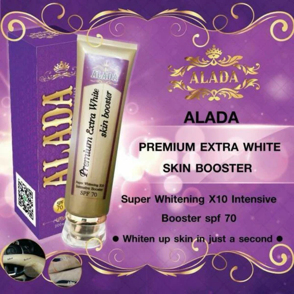 ORIGINAL ALADA SKIN BOOSTER PREMIUM EXTRA WHITE with SPF 70- Made in ...