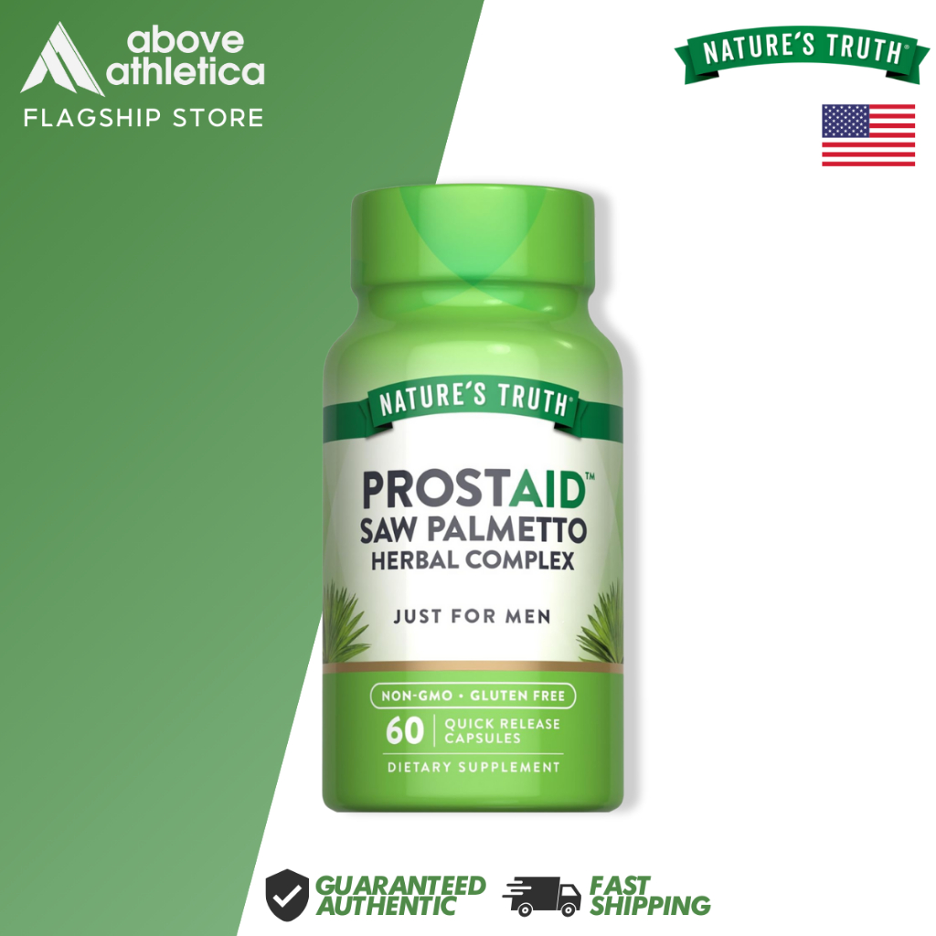 Nature's Truth ProstAid Saw Palmetto Herbal Complex 60 Capsules ...