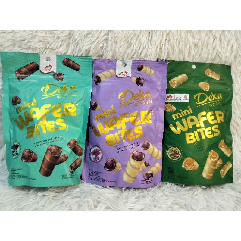 BUY 1 TAKE 1 DEKA MINI WAFER BITES, SNACKS WAFER ROLLS | Shopee Philippines