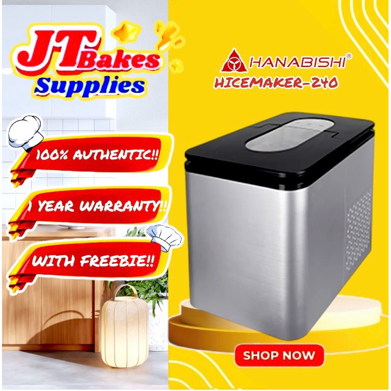Hanabishi Ice Maker Hicemaker-240 2.2 Liters with Freebie | Shopee ...