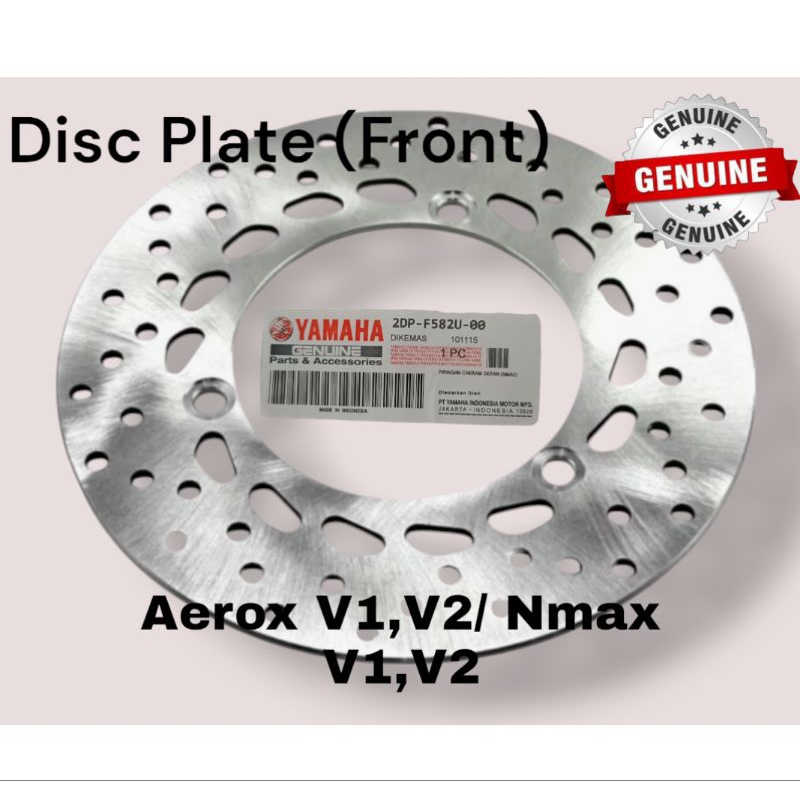 Yamaha Disc Plate Aerox V1,V2/ Nmax V1,V2 (Front) 3holes Genuine Indonesia | Shopee Philippines