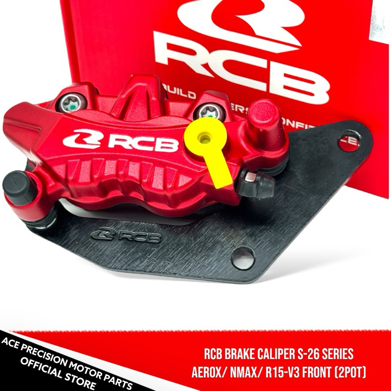 RCB BRAKE CALIPER S-26 SERIES AEROX/ NMAX/ MIO SOUL i125/ R15-V3 FRONT ...