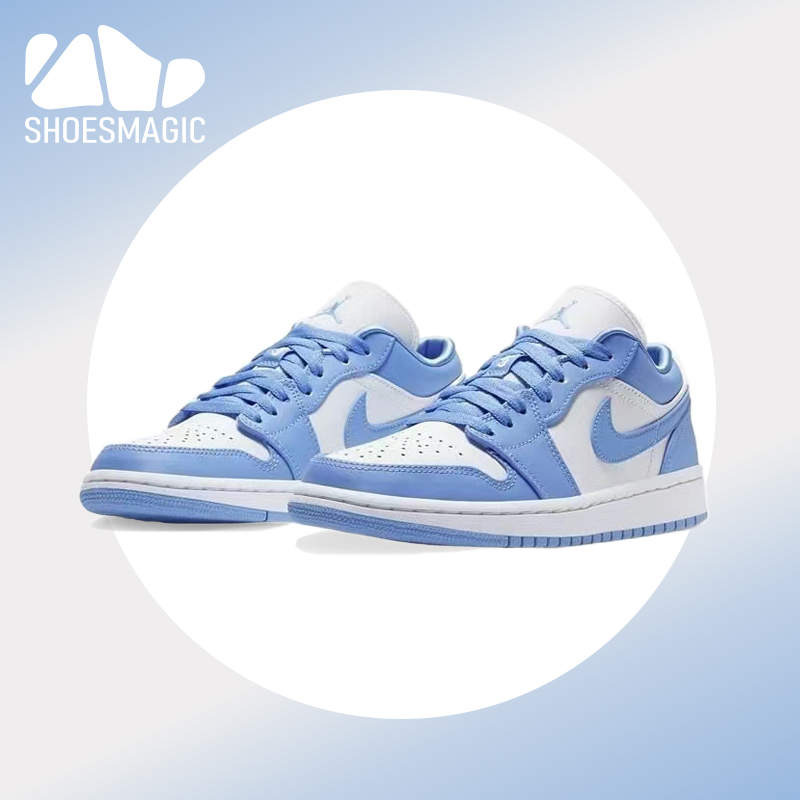 J1 Low"University Blue" anti-slip GS low-top Retro Sneakers OEM Quality ...