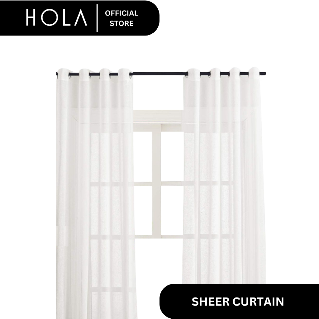 HOLA Mall Quality Lace Curtain | Sheer | Sold Per Piece | Shopee ...