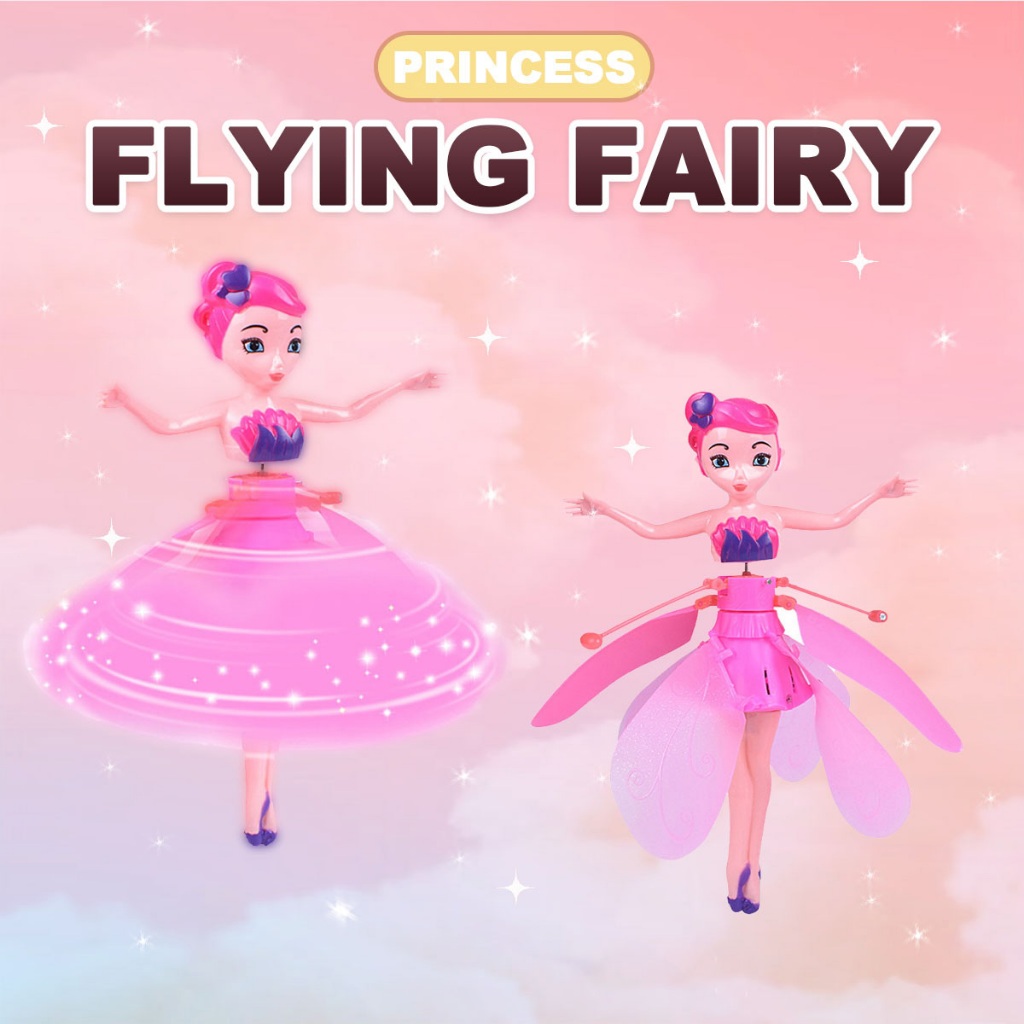 Flying Fairy Doll Flying Princess Doll Sensor Fly Toy gift for Girls ...