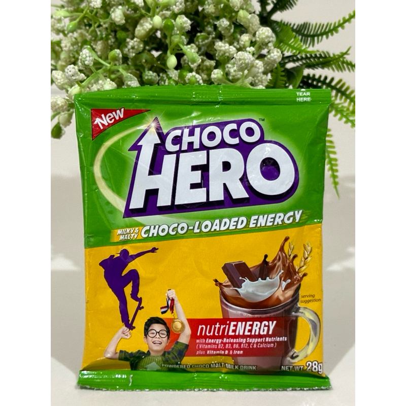 CHOCO HERO Powdered Choco Malt Milk Drink 24g | Shopee Philippines