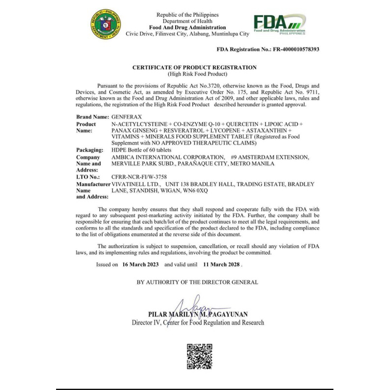 Genferax male infertility supplement | Shopee Philippines