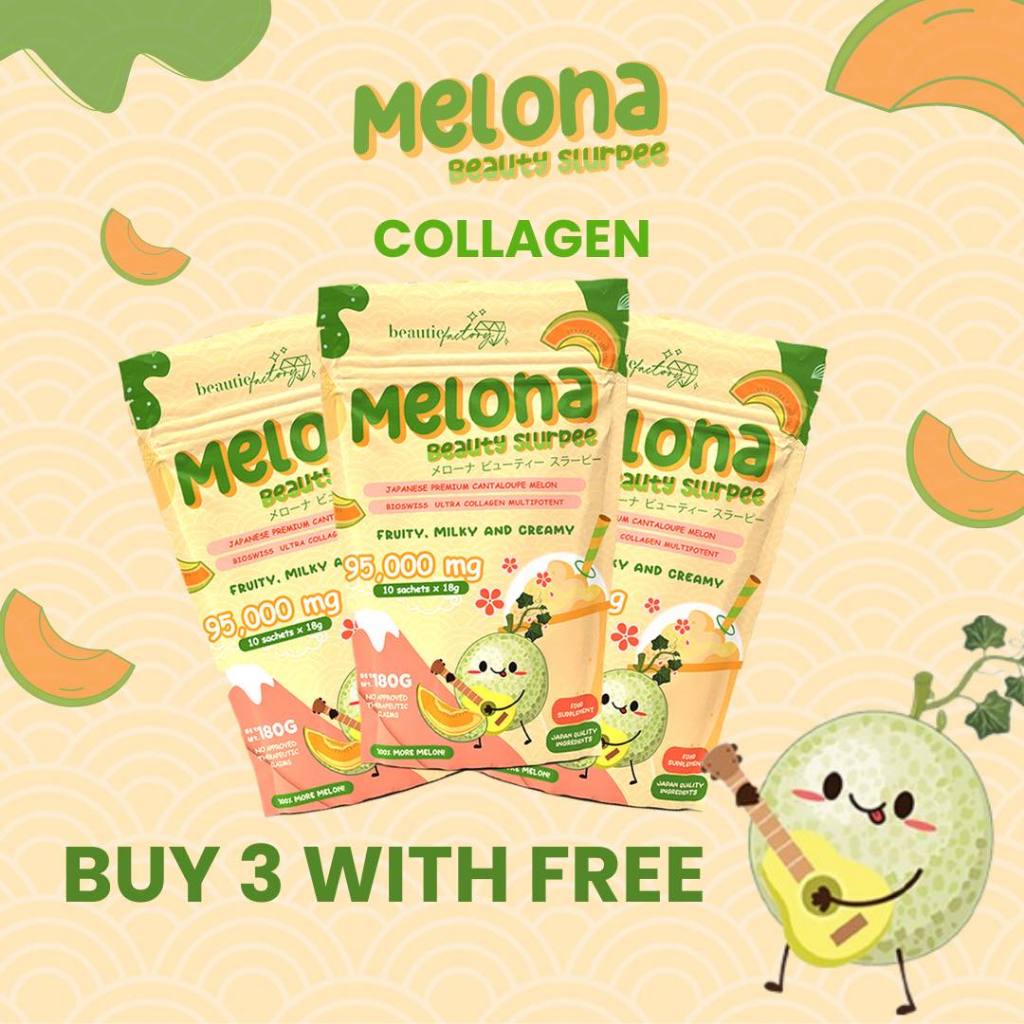 Melona Beauty Slurpee Melon Flavor/ Powder Drink Bundle 3 | Shopee ...