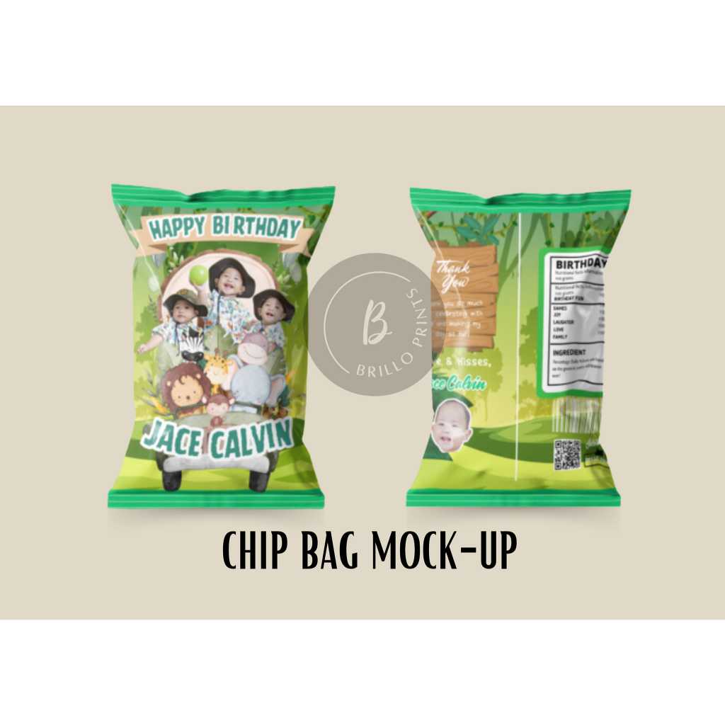 Personalized Chip Bags Free layout Any theme A4 Big size | Shopee ...