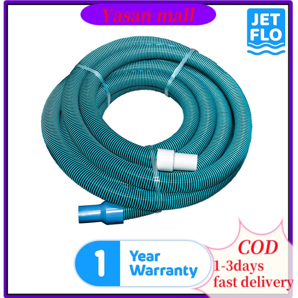 （COD)Jet-Flo Heavy-Duty Swimming Pool Vacuum Hose 35 ft (10.6m) with ...