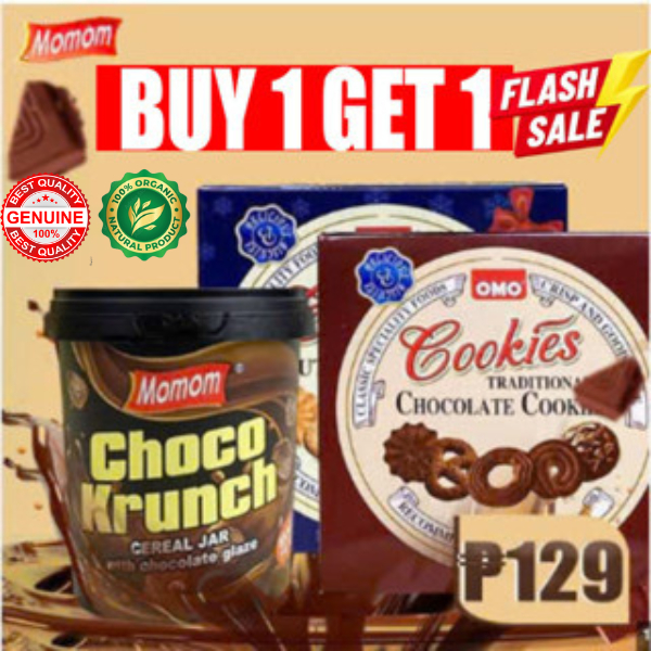 Momom Food Chocolate, Ube and Rainbow Crunchy Cereal Snack with ...