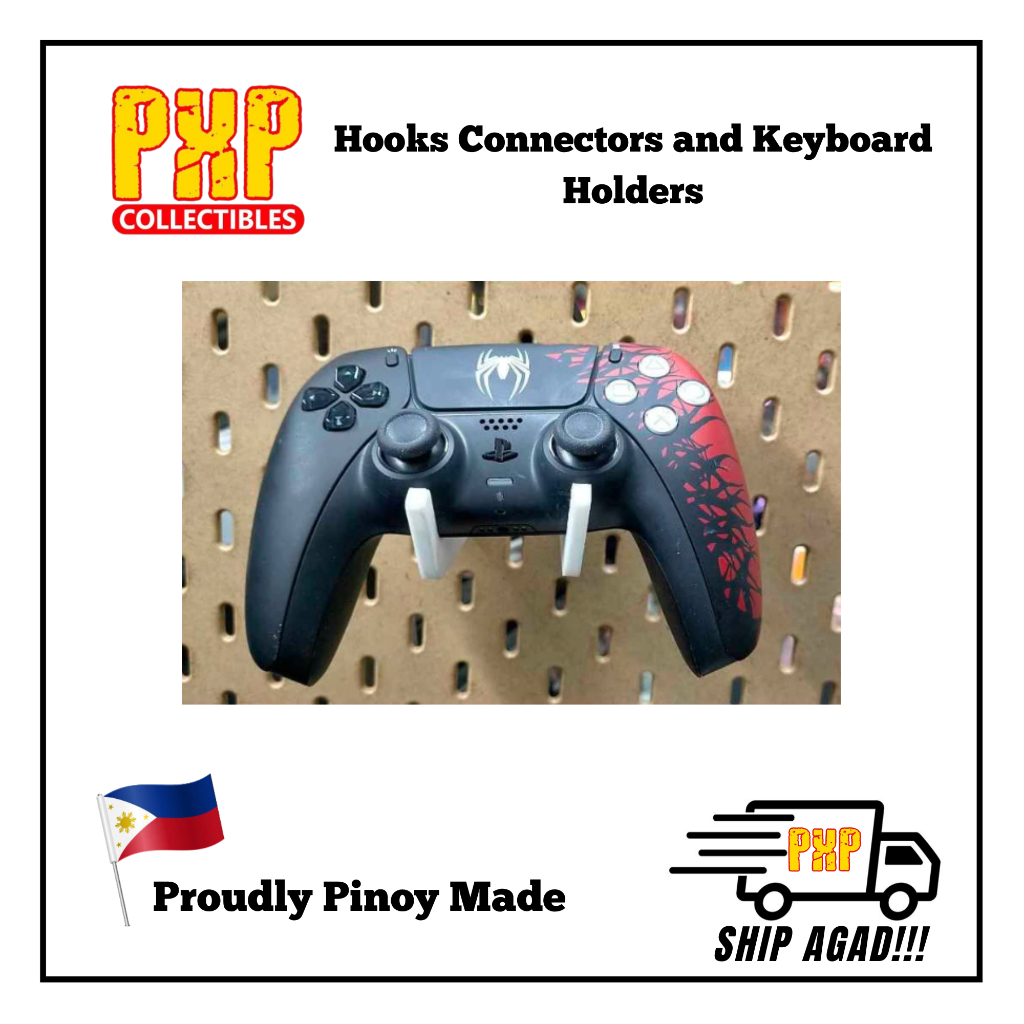 Hooks Connectors and Keyboard Holders for Skadis Peg Boards -3D Printed ...