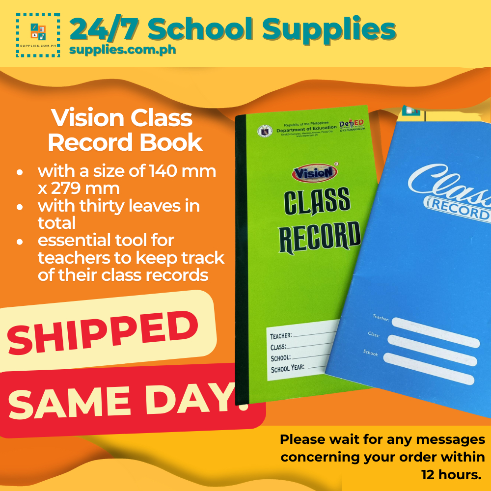 Vision Class Record 140 Mm X 279 230 Gsm 30 Leaves Green | Shopee ...