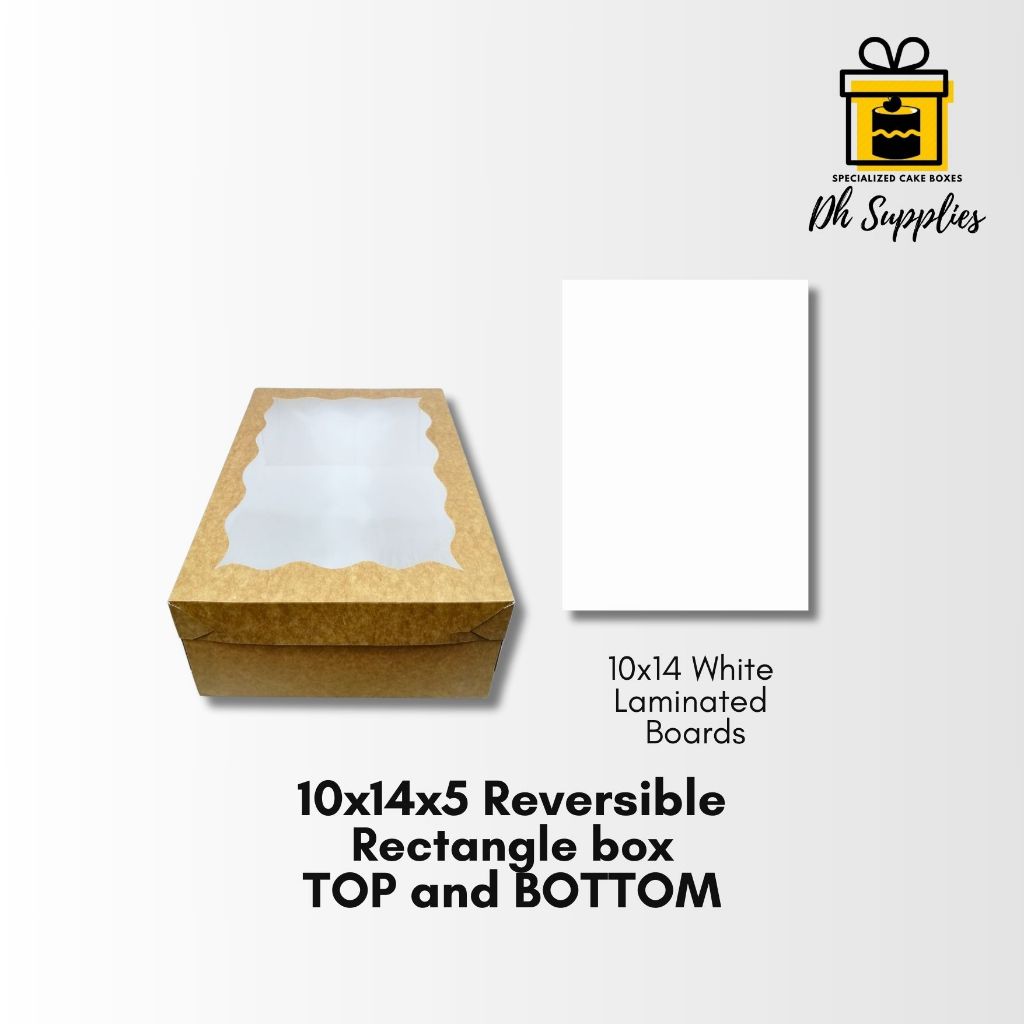 10x14x5 rectangular cake box (5pcs/10pcs) | Shopee Philippines