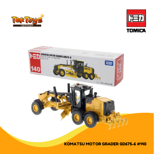 TOMICA - KOMATSU MOTOR GRADER GD675-6 #140 | Shopee Philippines
