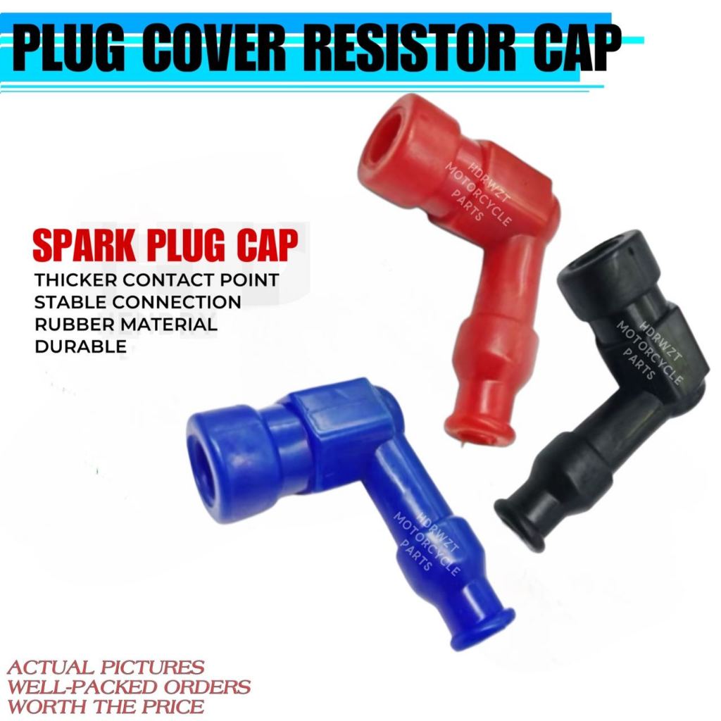 HDR (1pc) UNIVERSAL RUBBER SPARK PLUG CAP FOR ANY MOTORCYCLE | Shopee ...