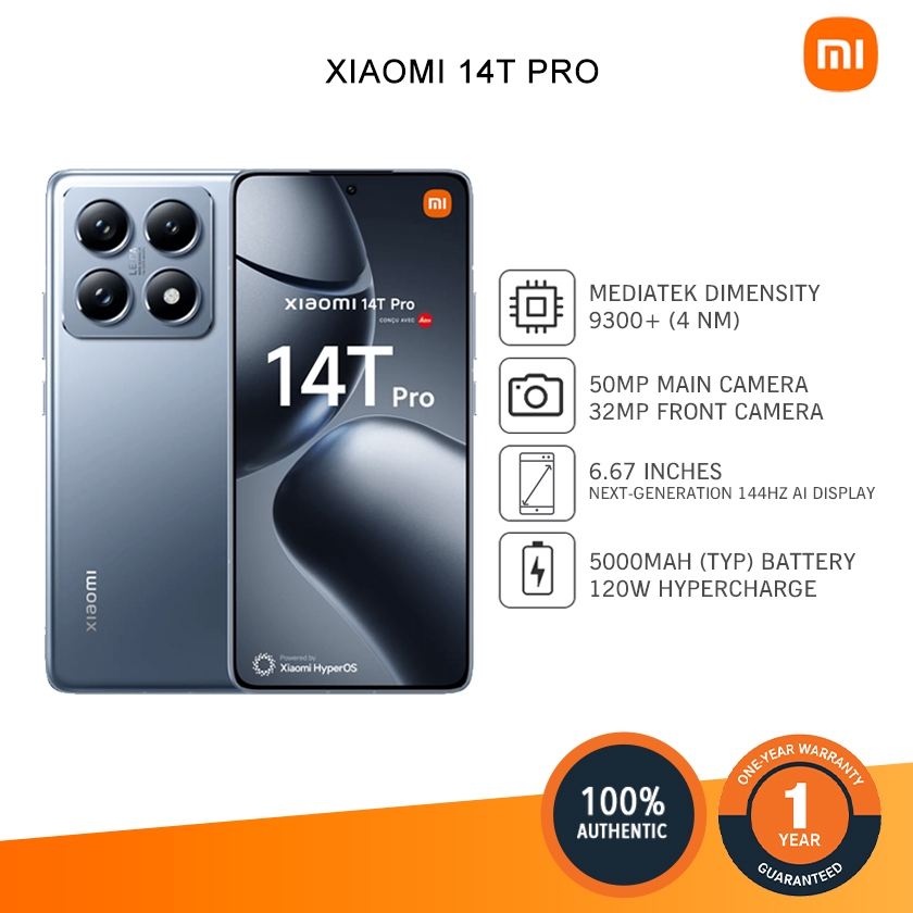 Xiaomi 14T PRO 12GB+1024GB Smartphone Global Version | Shopee Philippines