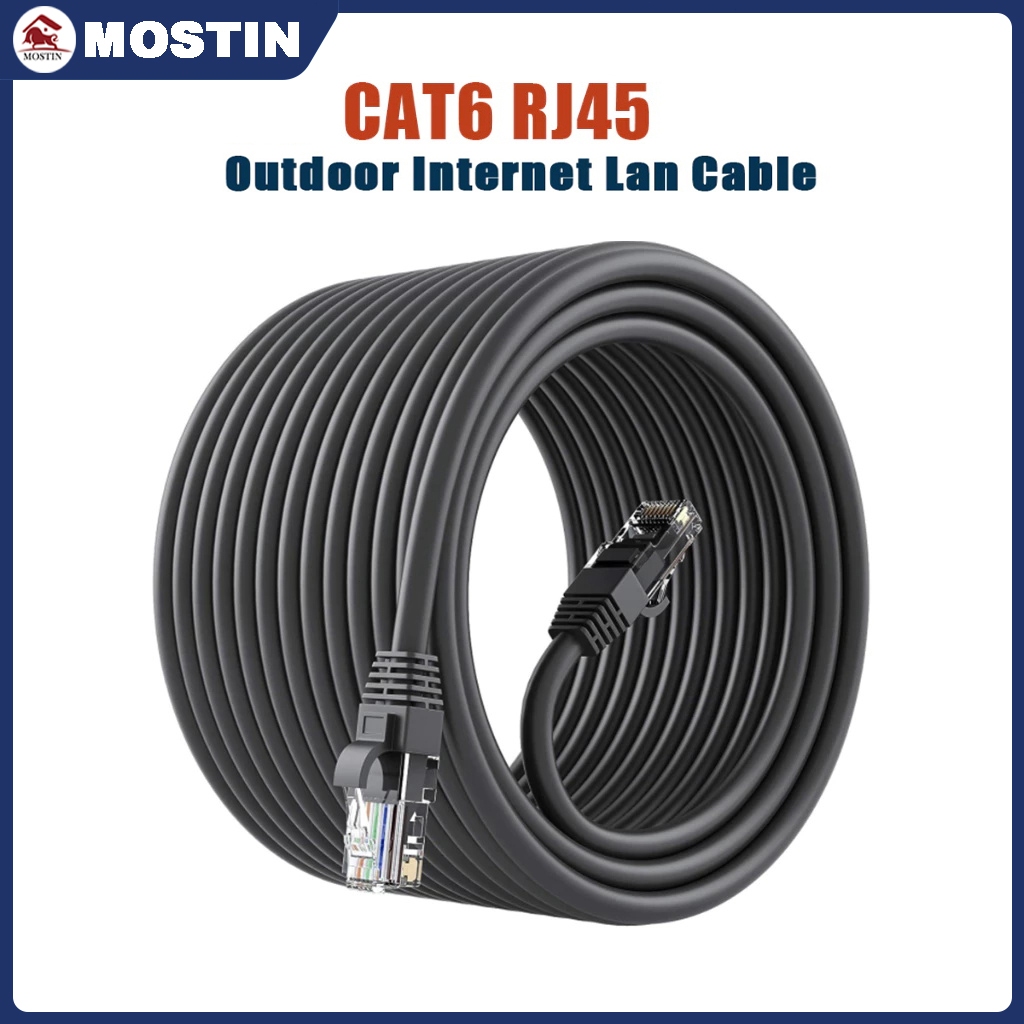 3M 5M 10M 20M 30M 40M 50M CAT6 RJ45 Ethernet Cable Wire Outdoor UTP Lan Cable Network Cable ...