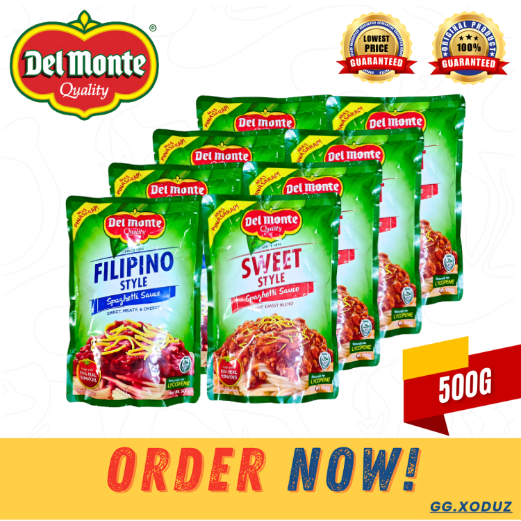 DEL MONTE Sweet and Filipino Style Spaghetti Sauce 500 grams - Halal ...