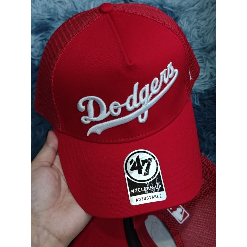DODGERS RED A FRAME NET CAP | Shopee Philippines