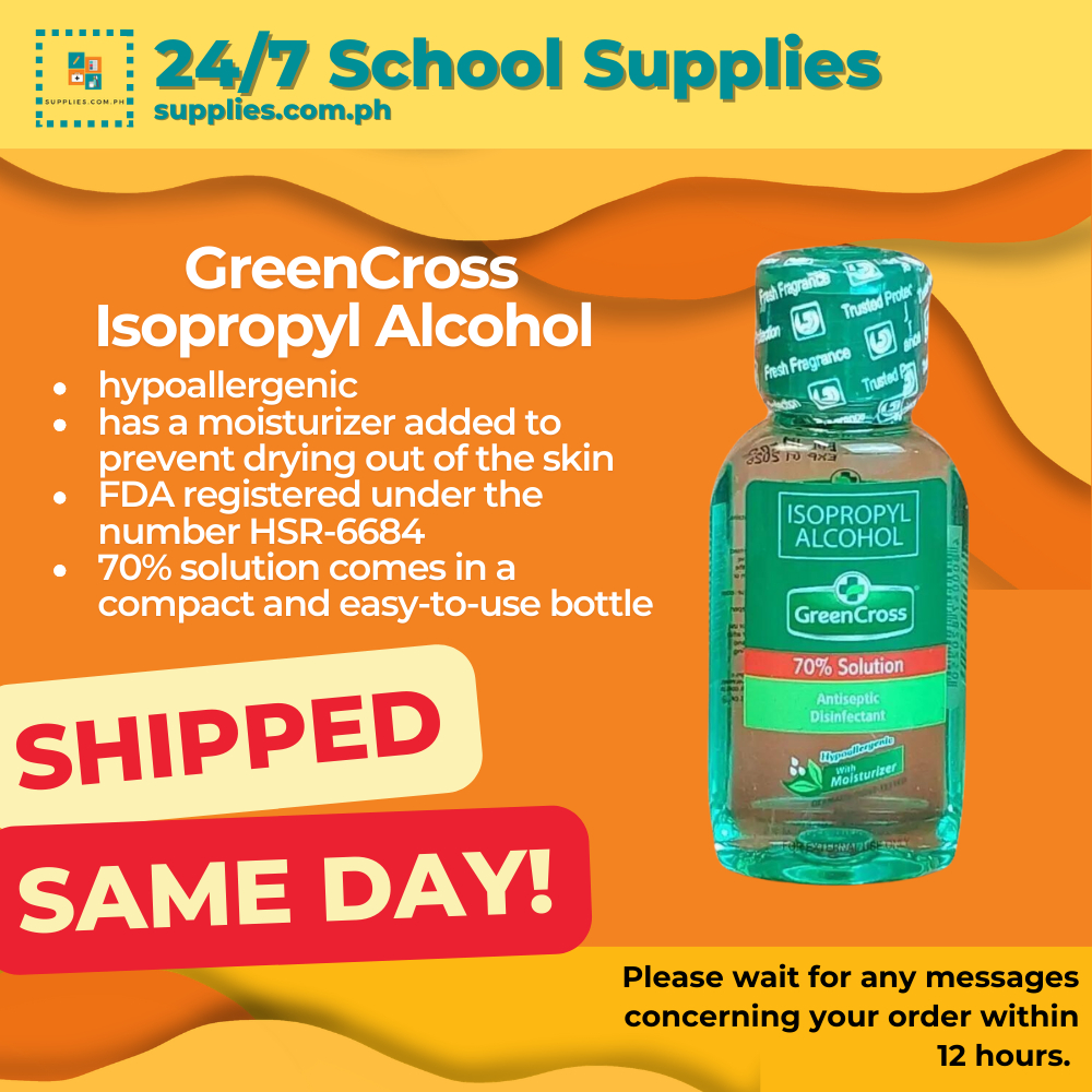 Alcohol Isopropyl (GreenCross) Hypoallergenic With Moisturizer 70% ...