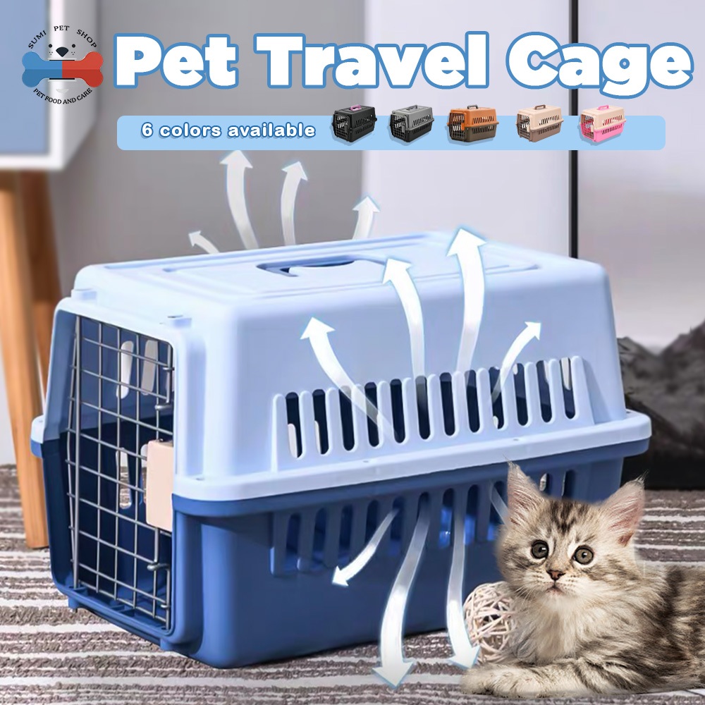 Pet Carrier Travel Cage Large Capacity Travel Space Box Cat Dog Crates ...