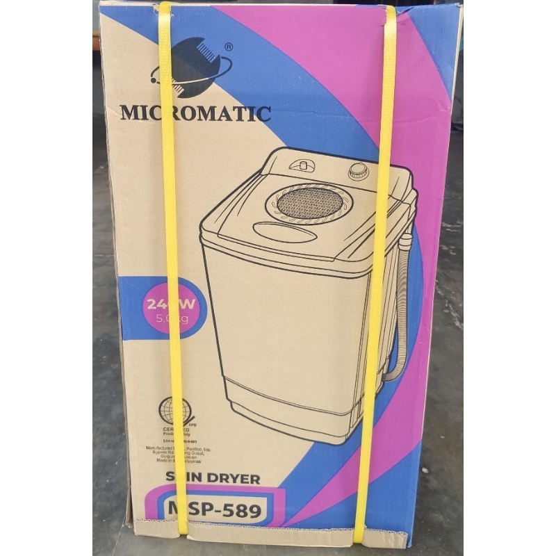 MICROMATIC MSP-589 5KG POWERFUL SUPER SPIN DRYER | Shopee Philippines