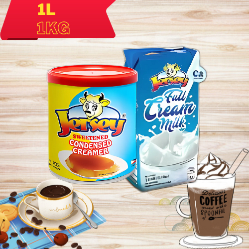 Jersey Sweetened Condensed Milk 1KG or Jersey Full Cream Milk 1L ...