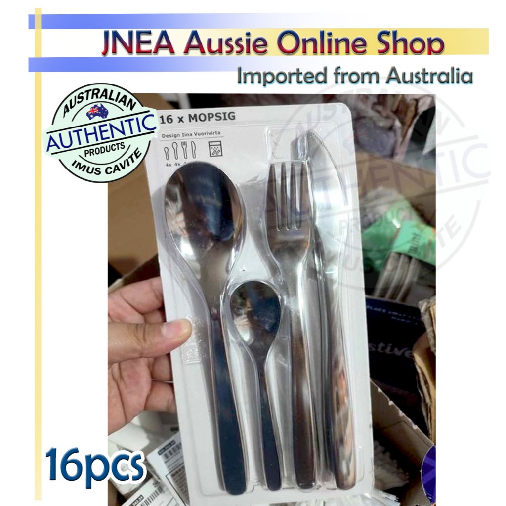 IKEA Mopsig Modern Silverware Cutlery Set 16 Piece Flatware Set ...