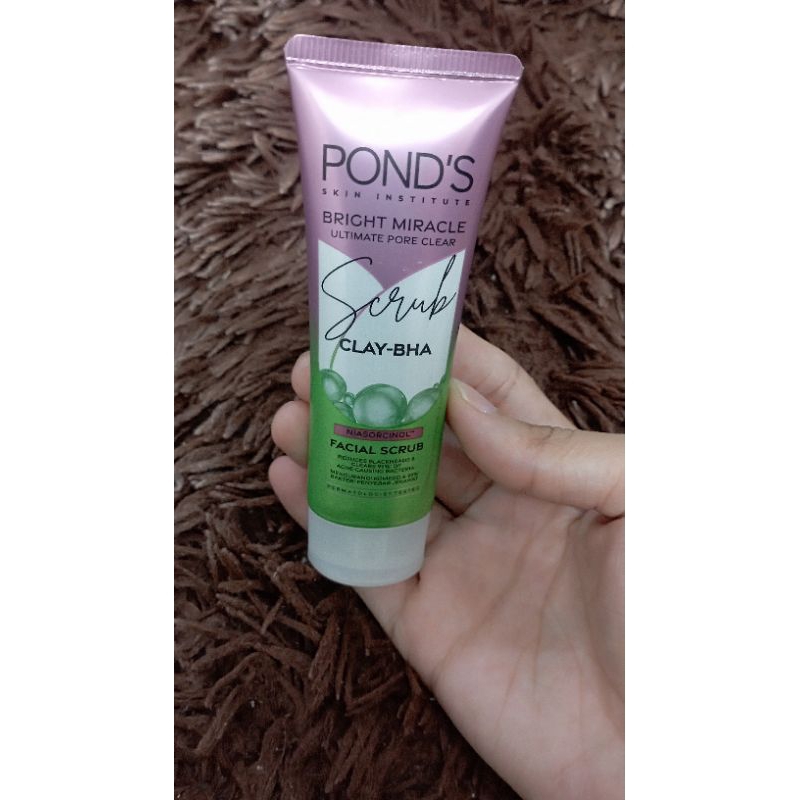 Ponds Bright Miracle Ultimate Pore Clear CLAY-BHA Niasorcinol Facial ...
