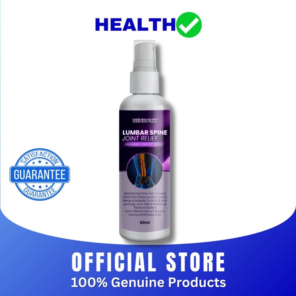 Neurolix Lumbar Spine Joint Relief Spray 60ml – Fast Back Pain Relief ...