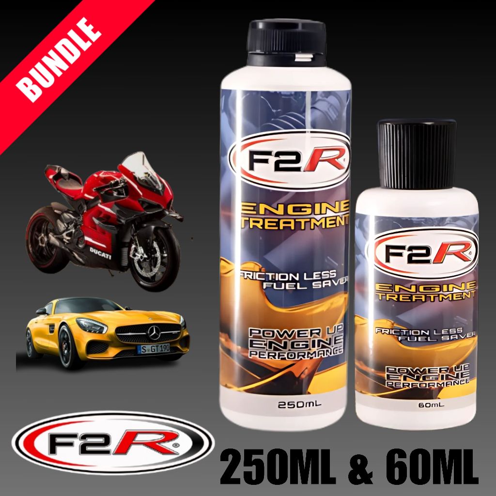 F2r Engine Treatment Oil Additive for Gasoline and Diesel Car and Motorcycle Bundle ( 250ml ...